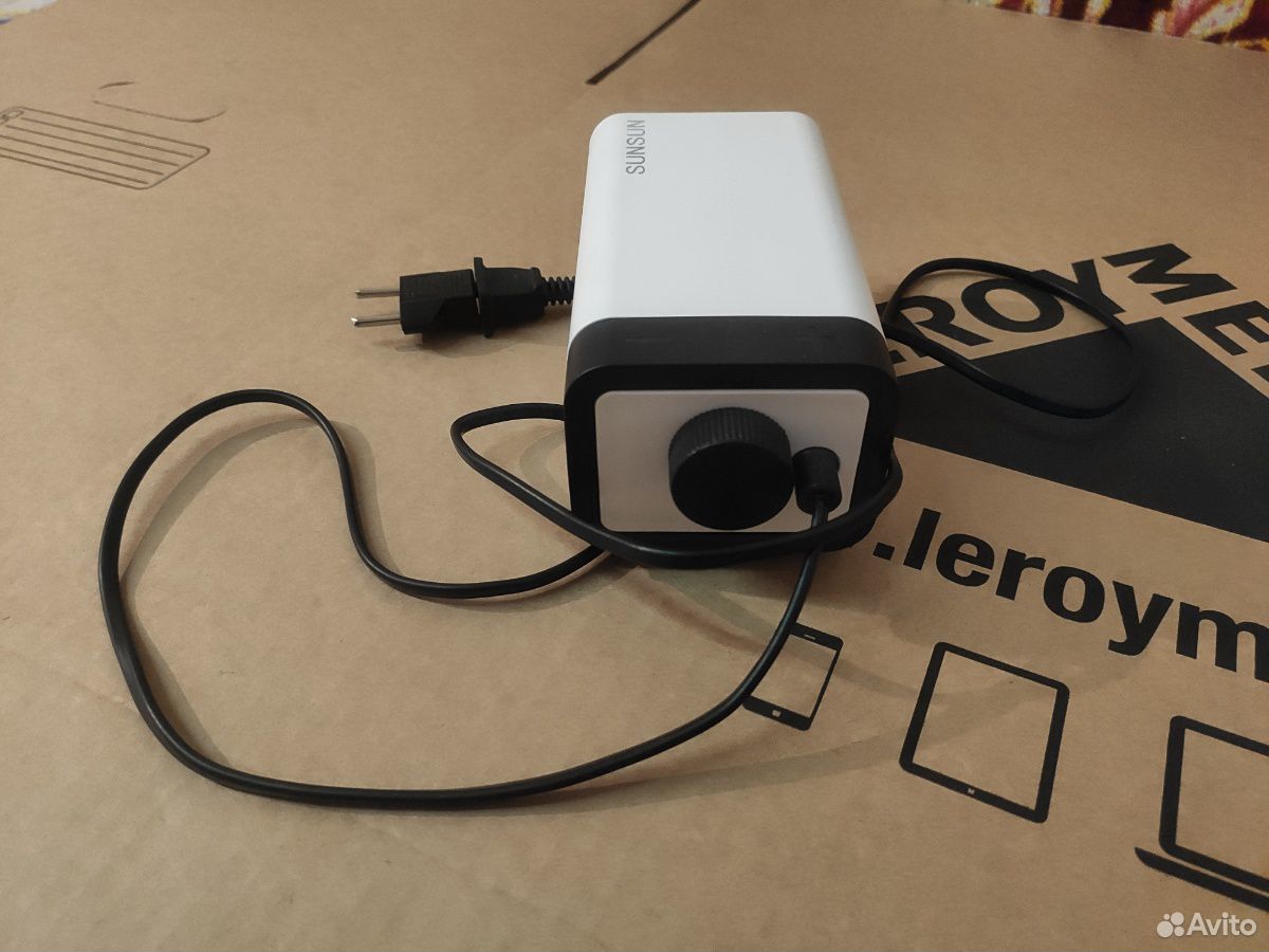 Аквариумный компрессор 2 выхода с регулировкой